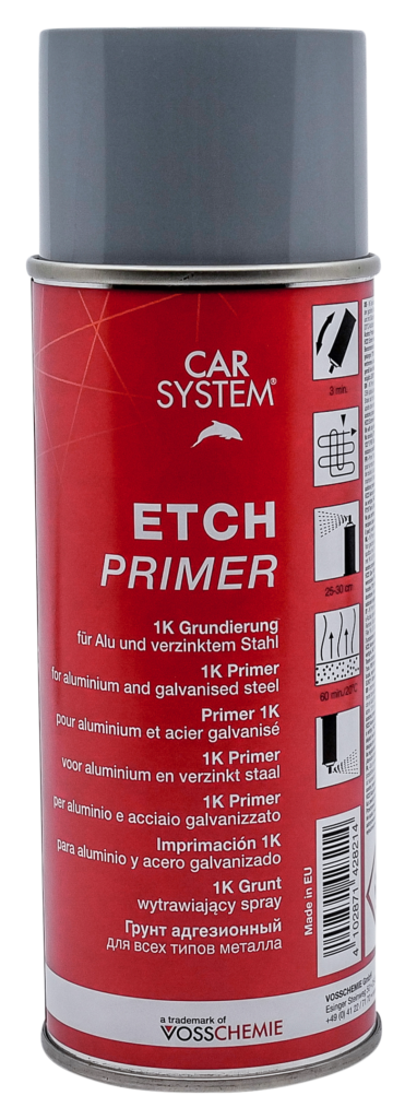 Car System Etch Primer, harmaa 400ml - Redblack